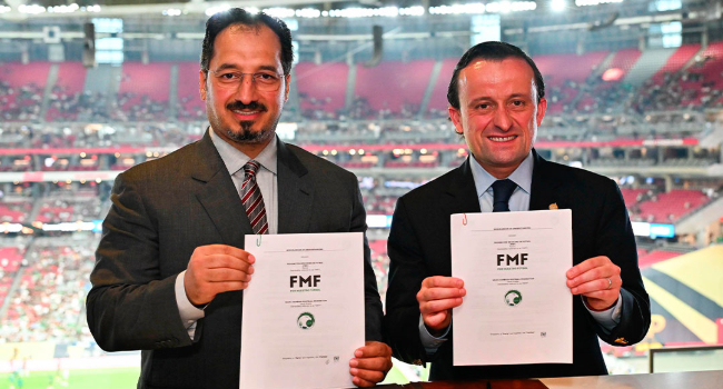 Femexfut firma convenio con la Federación de Arabia Saudita